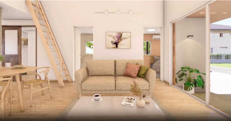 【モデルハウス】KIBACO_F平屋_HEAT20G3_Sto | LivingD | リビングディー第一建設 | 住まいと暮らしのコミュニティカンパニー